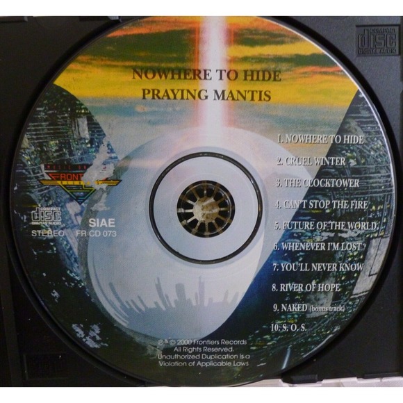 Media | Nowhere To Hide Praying Mantis Music Cd 200 Frontiers Loose ...